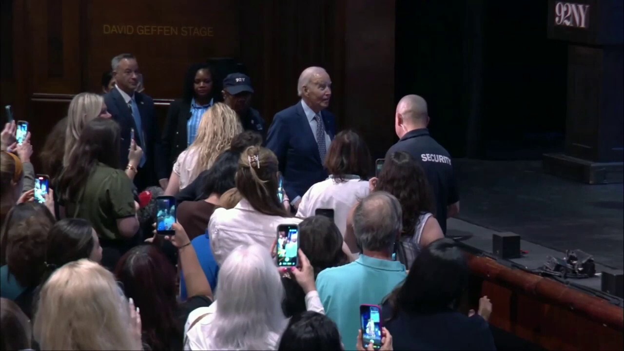 Joe Biden joins Jill Biden's book event in awkward exchange