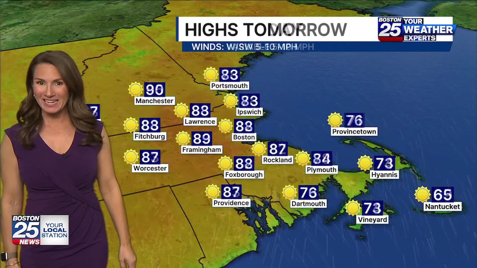 Boston 25 weather: Wednesday midday forecast