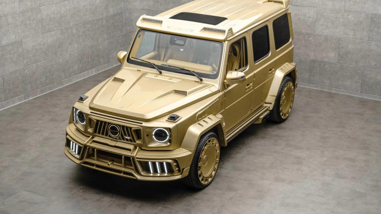Mansory turned the Mercedes G-Class into a rolling gold bar