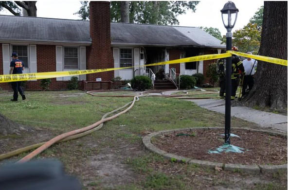 Child dies in Hampton house fire allegedly started by mother’s suicide