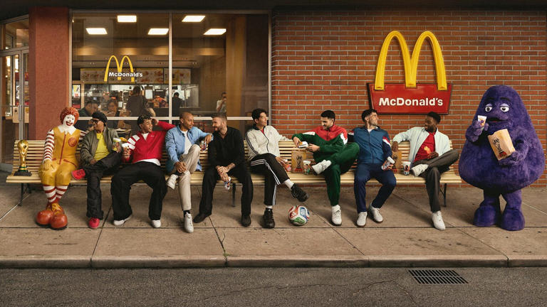 David Beckham, Grimace & more star on McDonald’s new collectible cups ...
