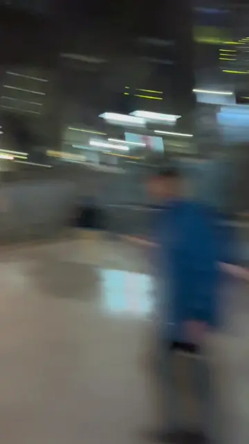 Trying a flirting trick on the ice rink ends in an epic fall