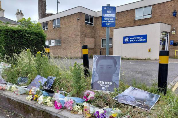 Floral tributes laid outside Southampton police station after student’s ...