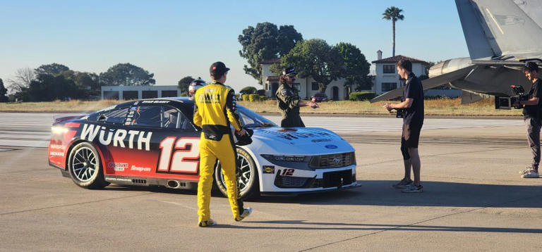 Behind the scenes of NASCAR’s military mini-movie
