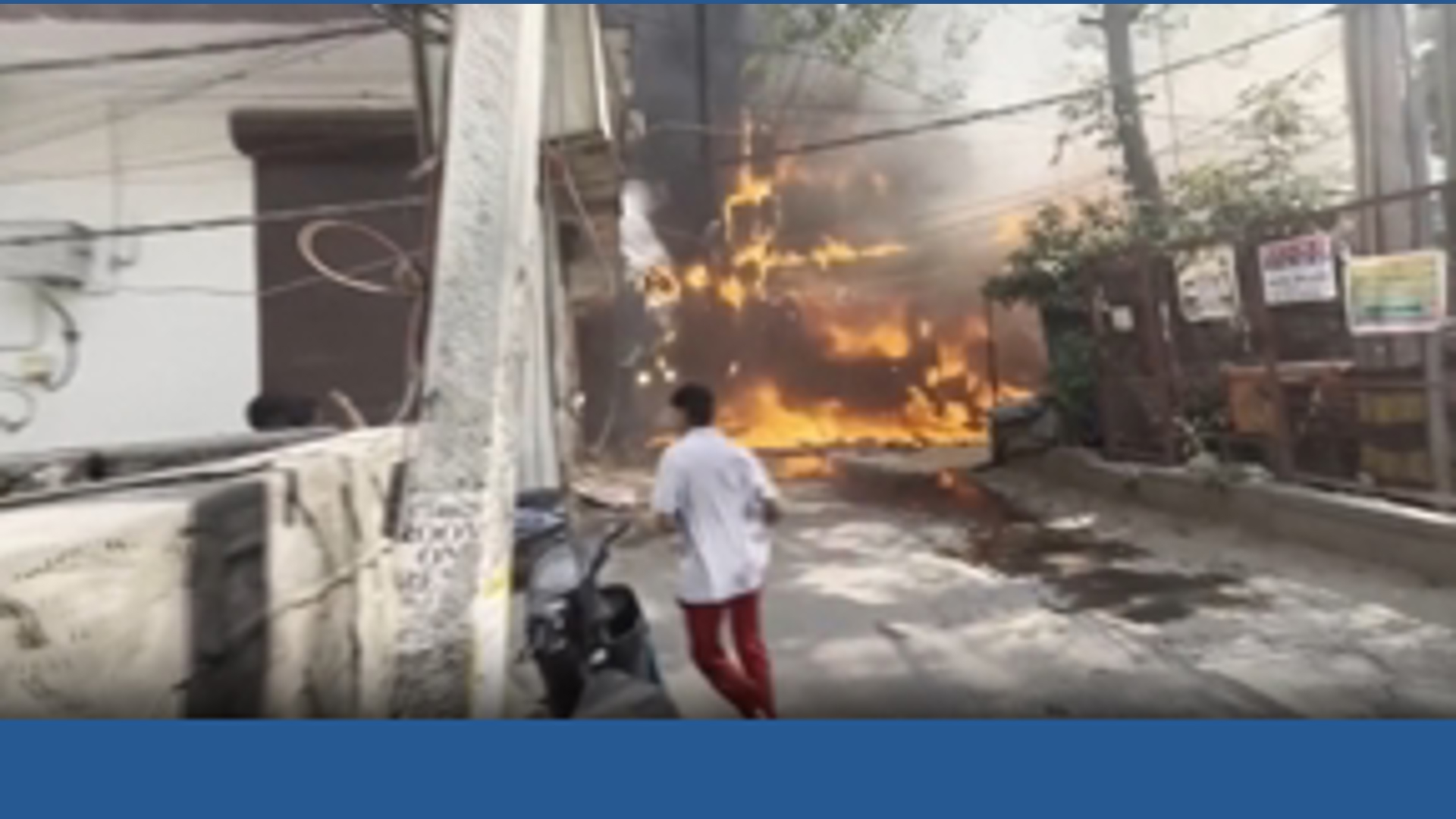 Deadly fire tears through New Delhi building