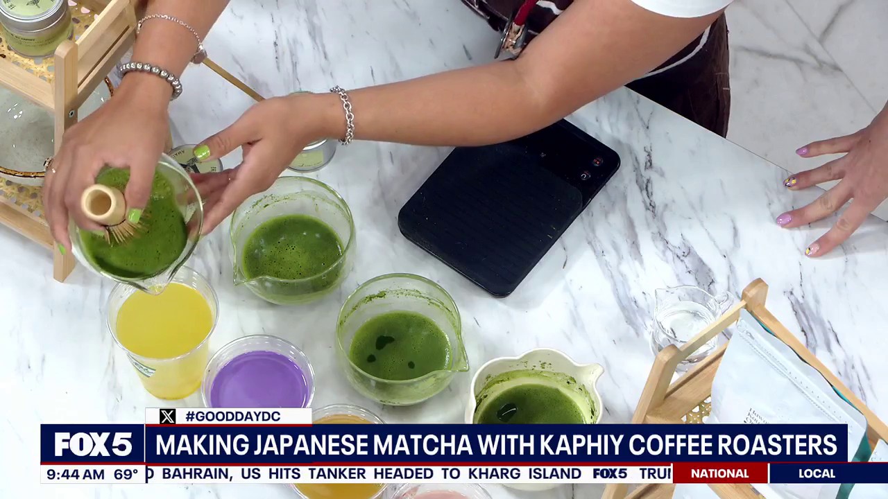 Making Japanese matcha with Kaphiy Coffee Roasters