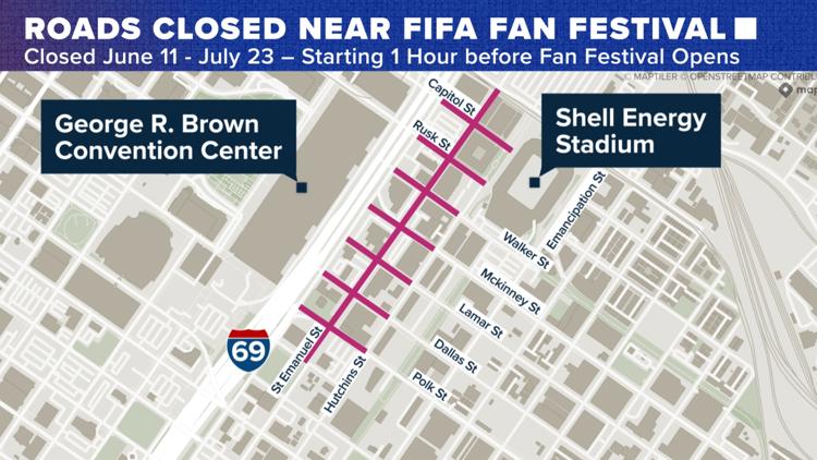 World Cup Fan Festival road closures: Maps show where you can't drive ...