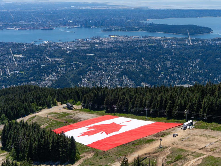 Ahead of World Cup, Grouse Mountain unveils 'largest Canadian flag' on ...