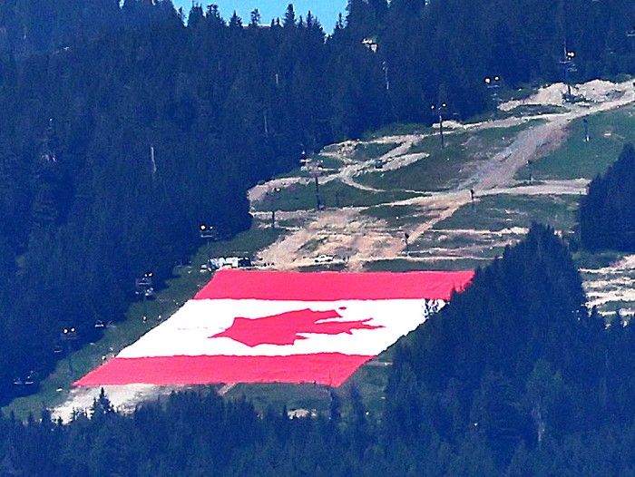 Ahead of World Cup, Grouse Mountain unveils 'largest Canadian flag' on ...