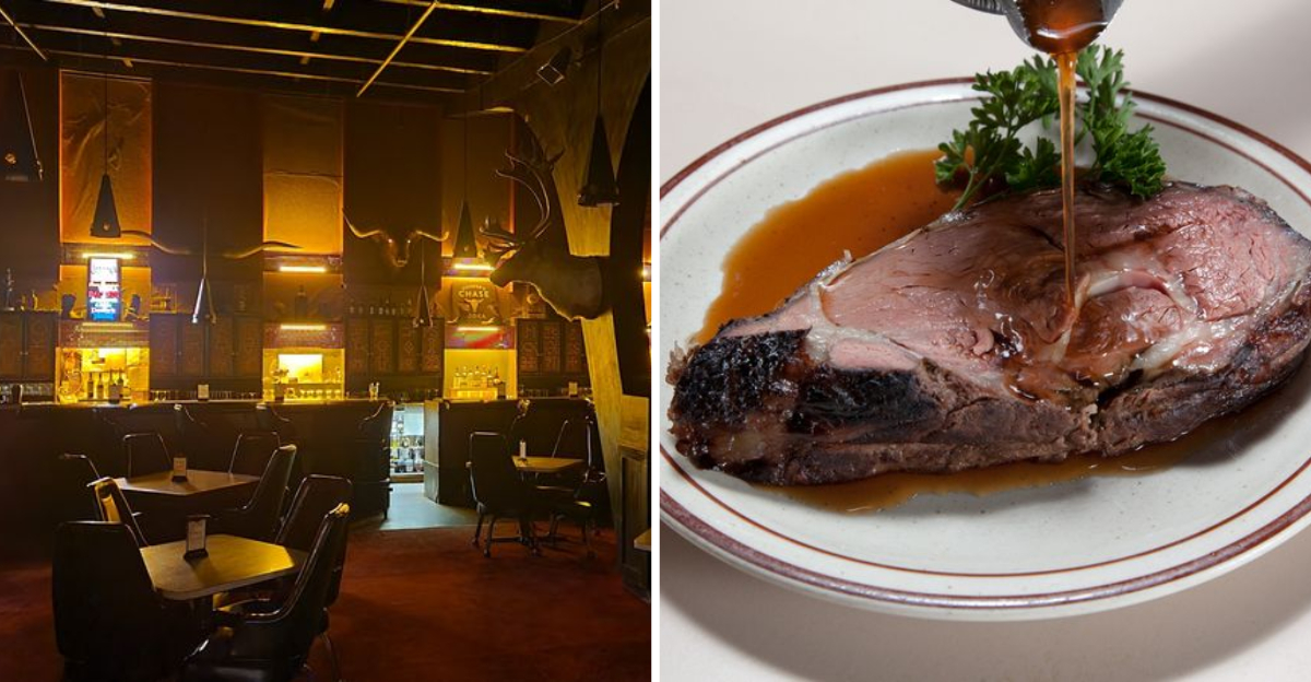 The Nebraska steakhouse where the wood paneling is original and the ...