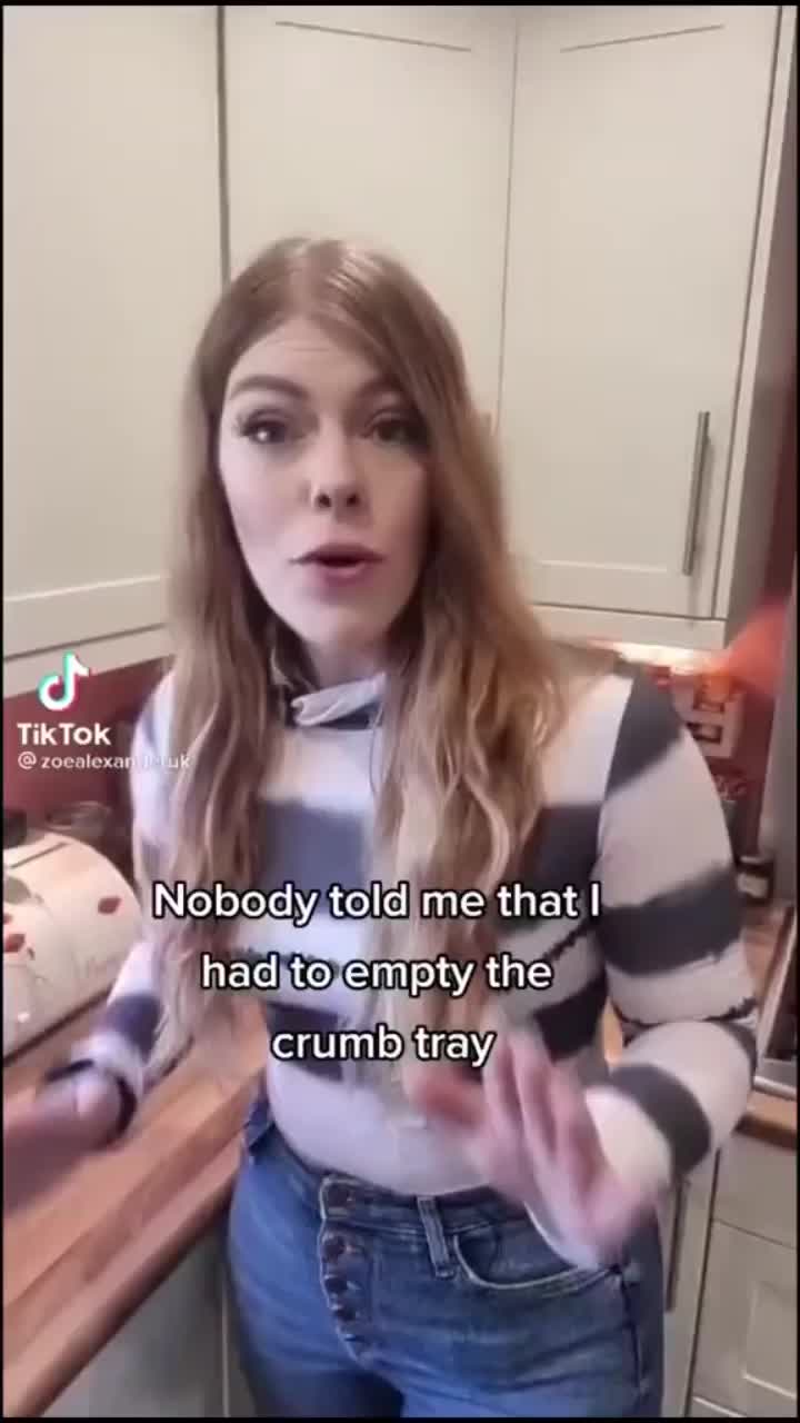 Just learned you should empty the toaster crumb tray