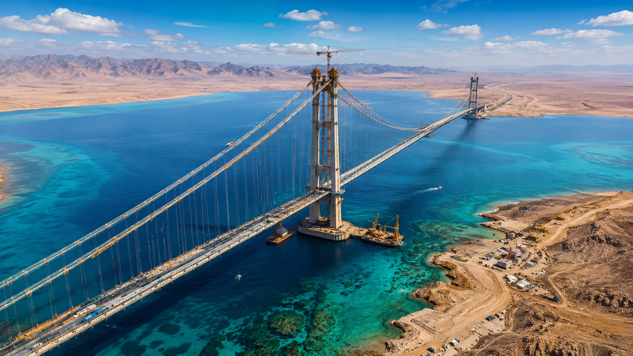 How Saudi Arabia and Egypt plan to build a 32km bridge connecting two ...