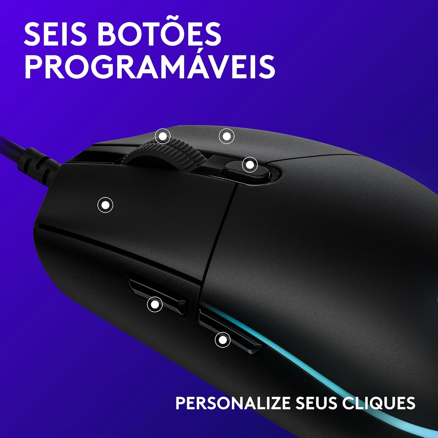 Mouse gamer bom e barato: Logitech G203 LIGHTSYNC RGB fica com 47% de ...