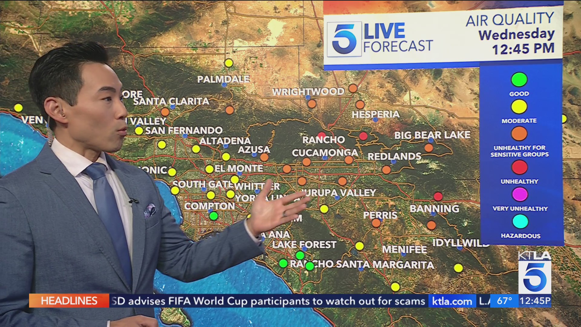 Relatively mild temperatures in SoCal's forecast