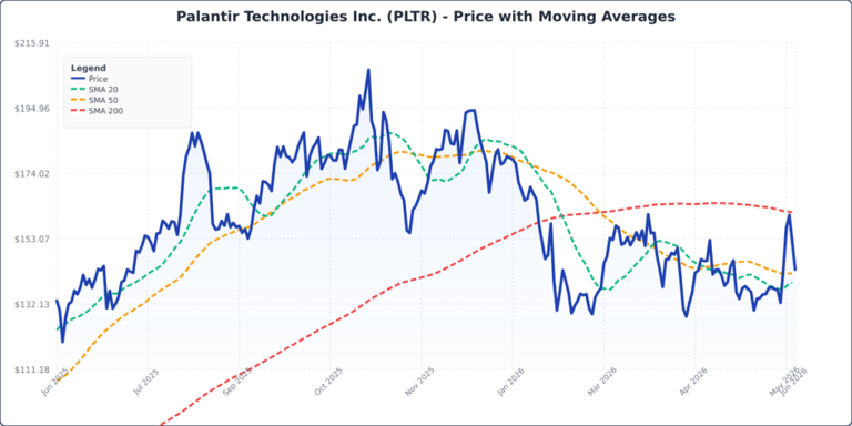 Palantir stock just got rejected at a key moving average: Here's what ...