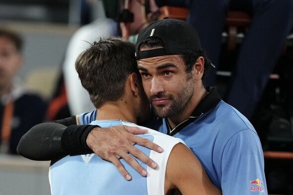 Matteo Berrettini fights back tears in heartbreaking French Open retirement