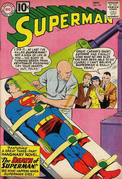 8 times DC killed Superman and somehow brought him back
