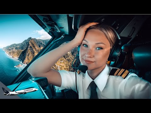 Boeing 737 challenging landing Madeira Funchal Airport R05 | Cockpit ...