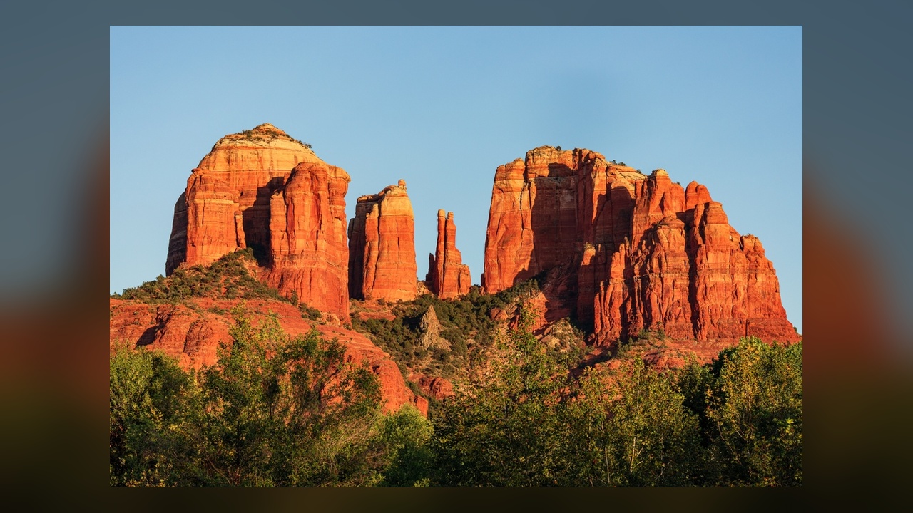 The canyon walls around Sedona show 300 million years of Earth stacked ...