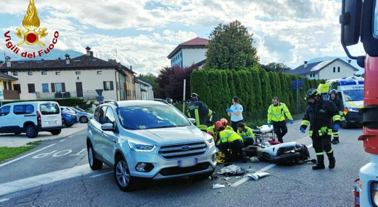 Incidente tra moto e auto: centauro rimasto ferito nell'impatto ...