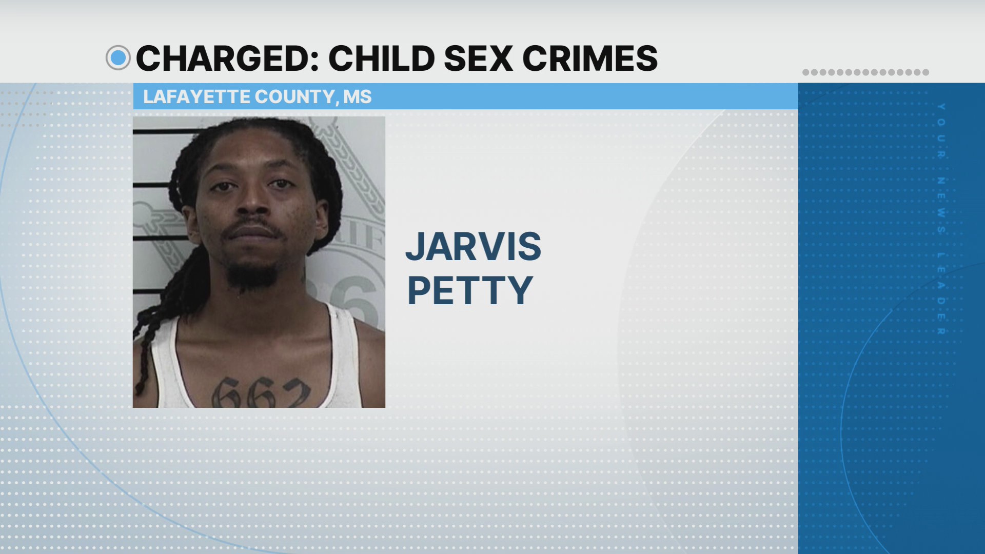 Man arrested on 8 child sex crime charges in Lafayette County, MS