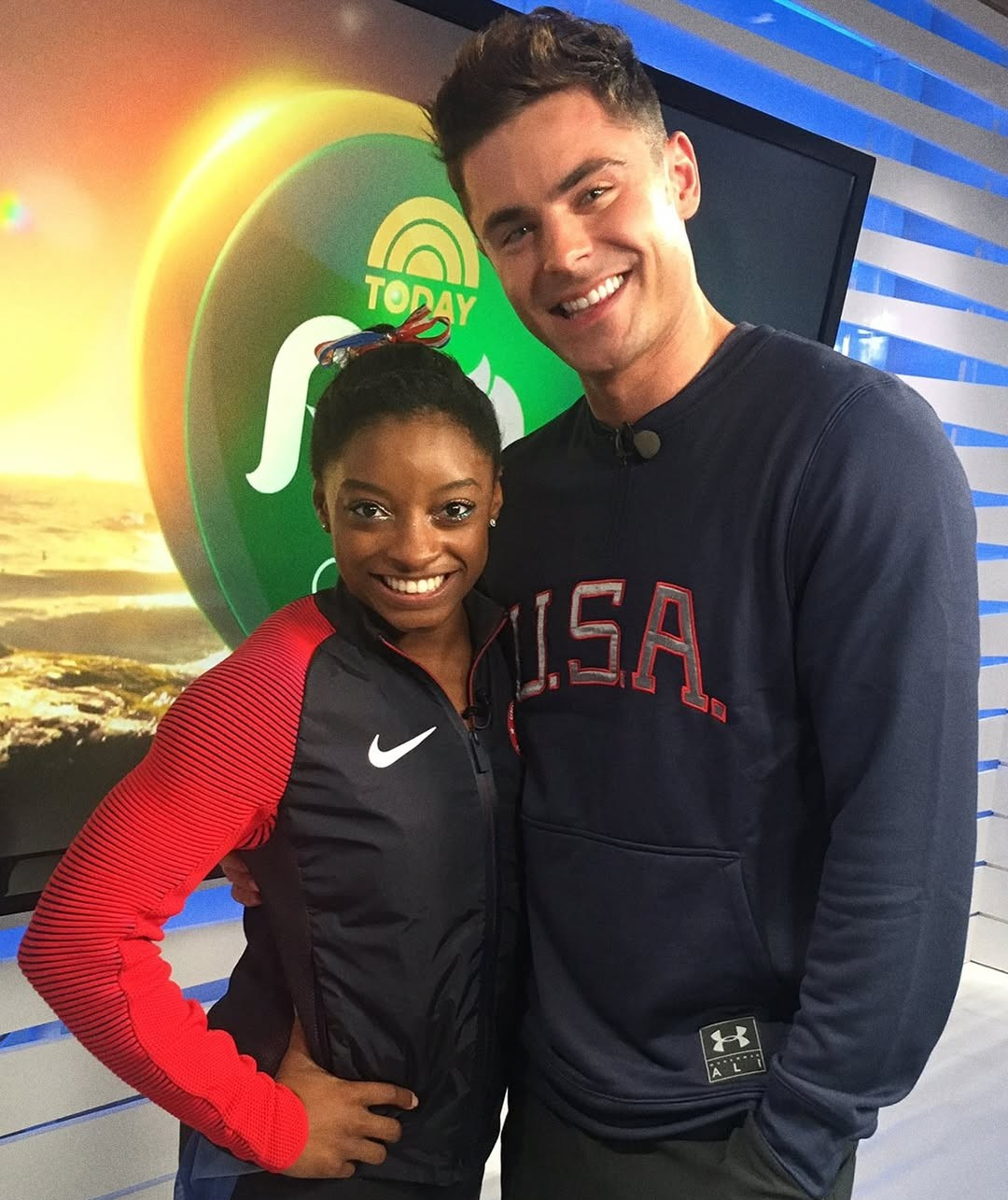 When Zac Efron surprised Simone Biles in Rio and her reaction went viral