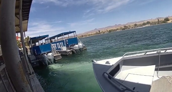 Las Vegas man injures leg in head-on collision with water taxi near ...