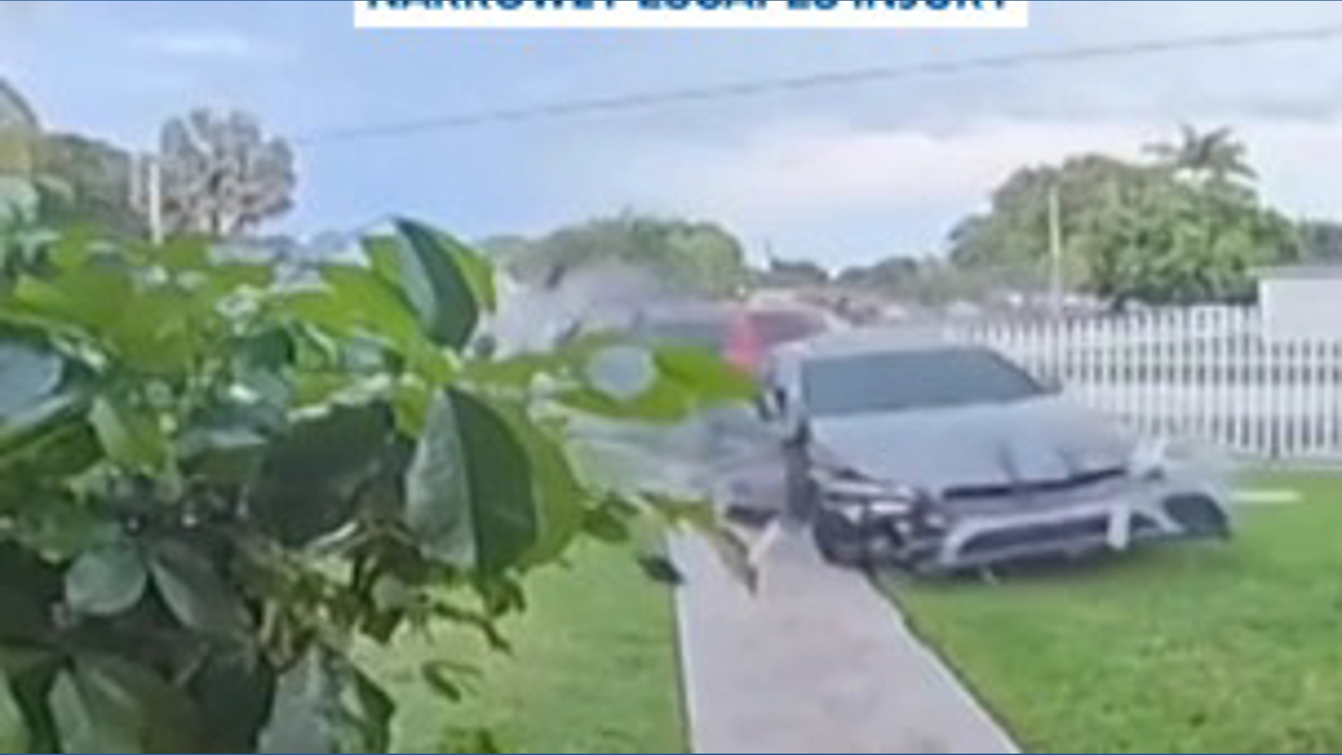 Car slams into home, narrowly missing elderly resident inside