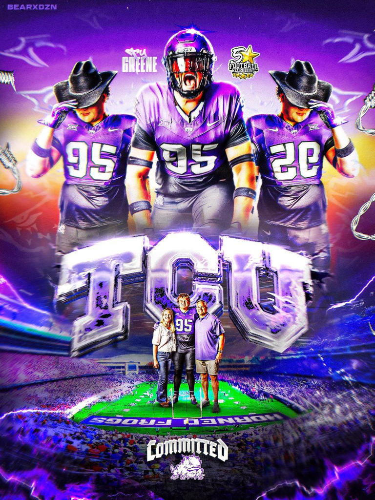 Football: 2027 3-star offensive lineman Ty Greene commits to TCU