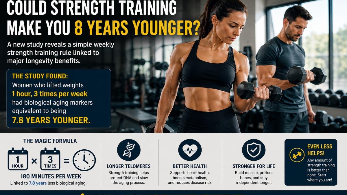 Could strength training make you 8 years younger? This simple weekly ...
