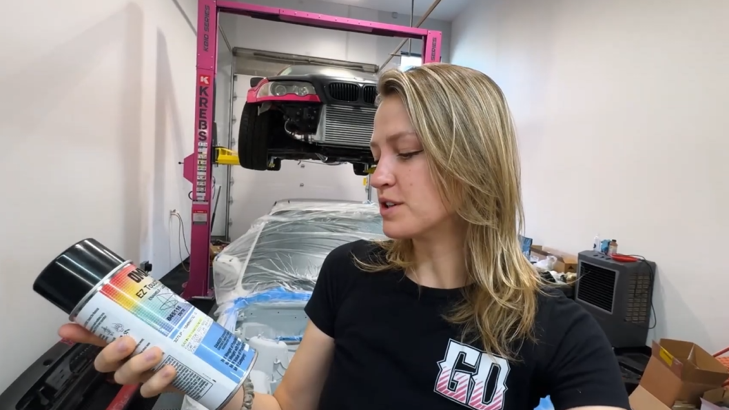 First-time engine bay painting on a BMW E30