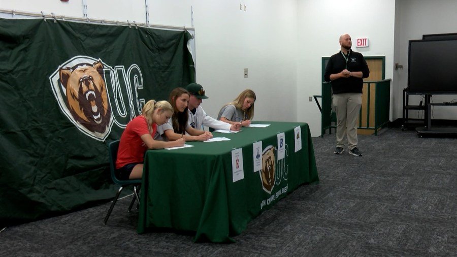 Four Union City student athletes sign to take next steps