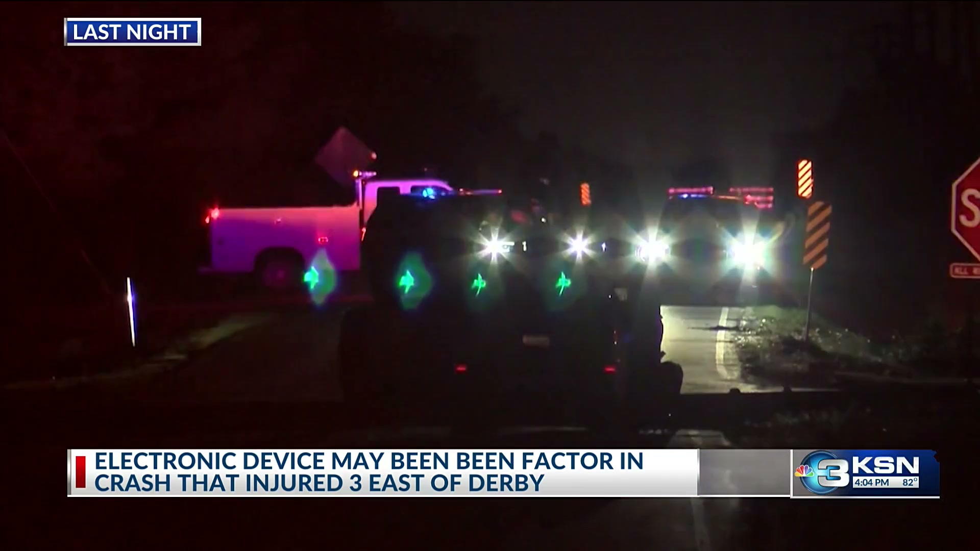 Three hospitalized after multi-vehicle crash near Derby
