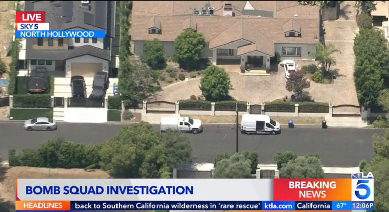 LAPD bomb squad responds to possible explosive found in San Fernando ...