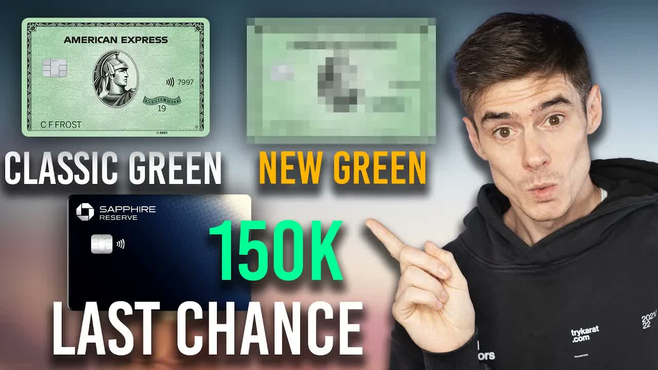 Amex Green refresh? Chase Sapphire 150K bonus ending! + 30% transfer bonus!