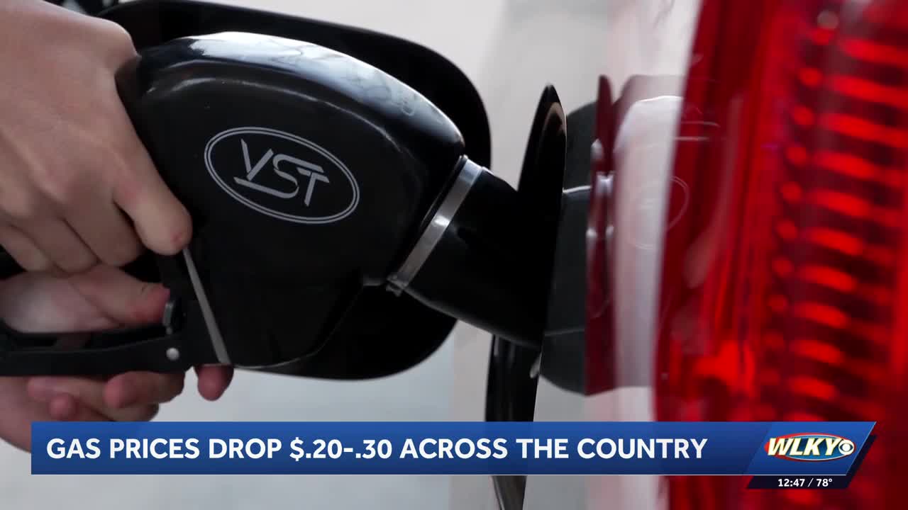 Gas prices drop across US 20-30 cents