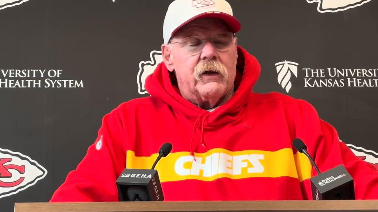 Kansas City Chiefs head coach Andy Reid on injuries and BYU