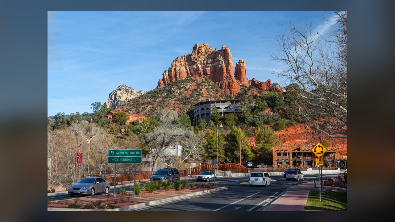 The canyon walls around Sedona show 300 million years of Earth stacked ...