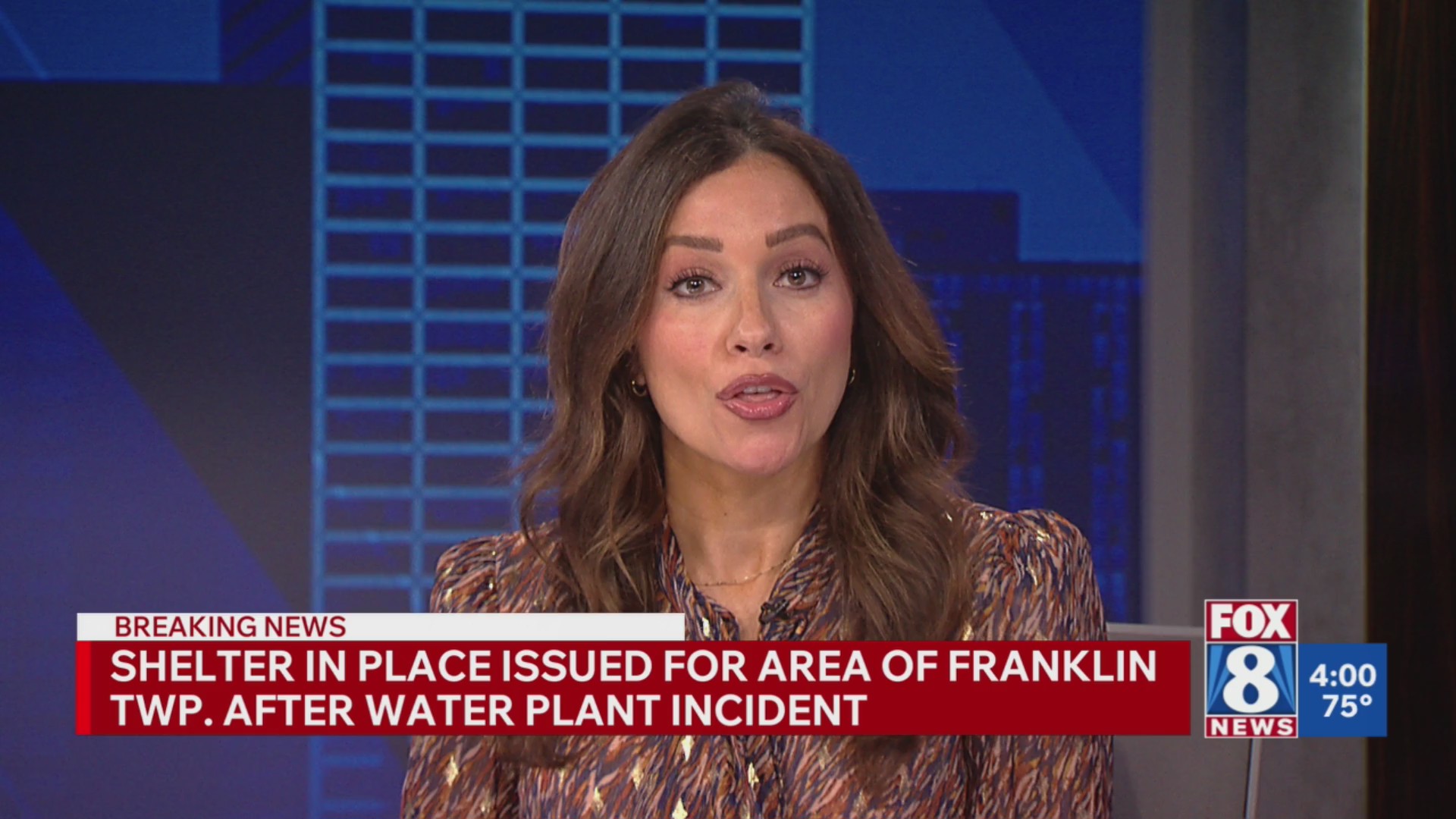 Franklin Township residents sheltering in place after water plant incident