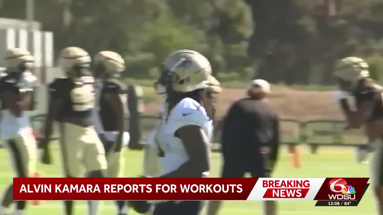 New Orleans Saints running back Alvin Kamara reports to voluntary ...