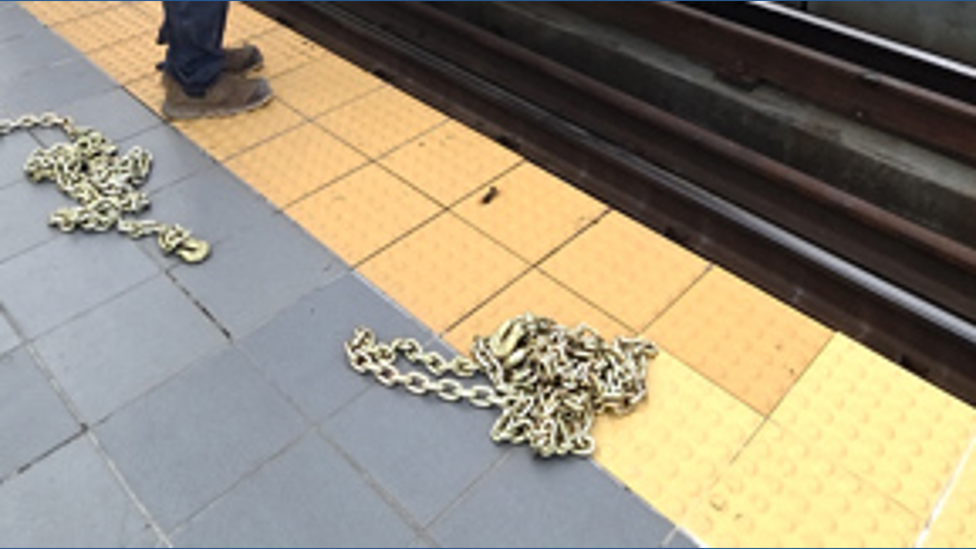 Sound Transit removes a car from Mount Baker Station tracks