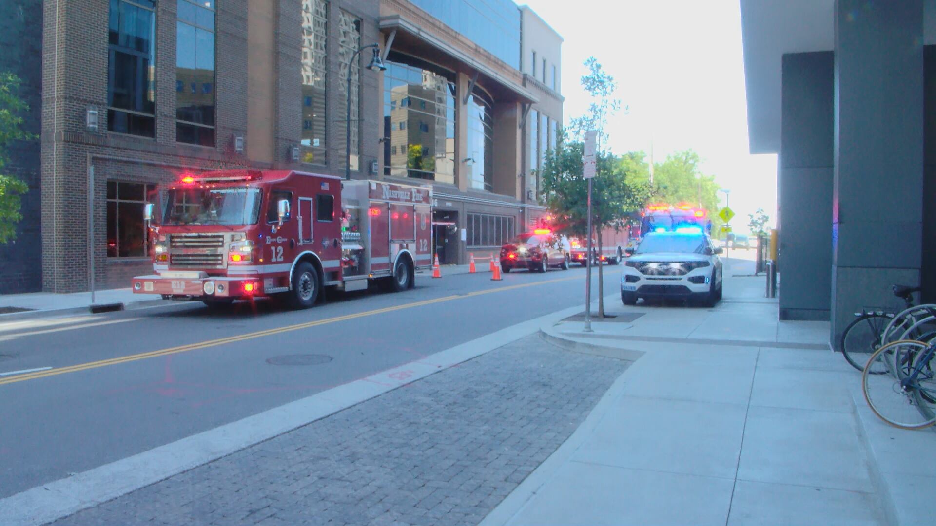 Gas line rupture forces evacuations near downtown Nashville YMCA