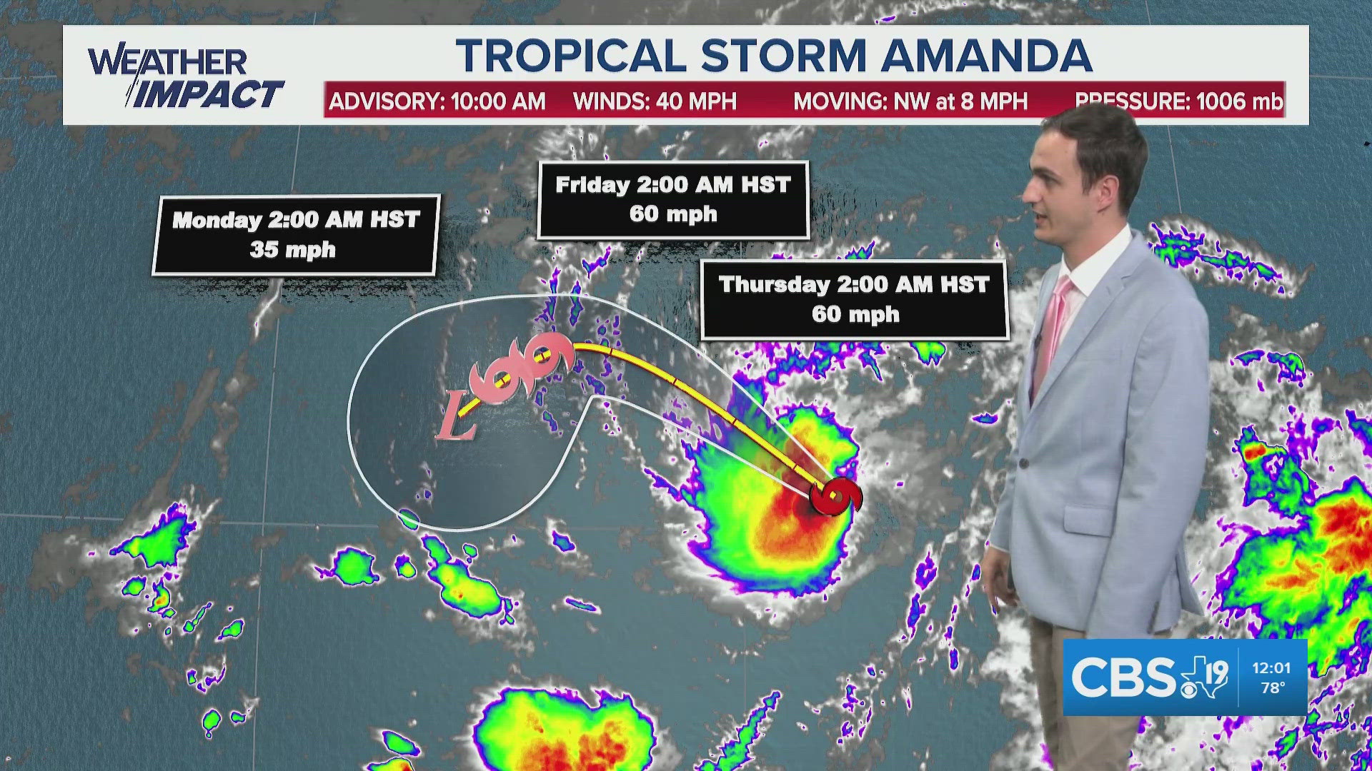 Tropical Storm Amanda becomes first named storm of the Pacific ...
