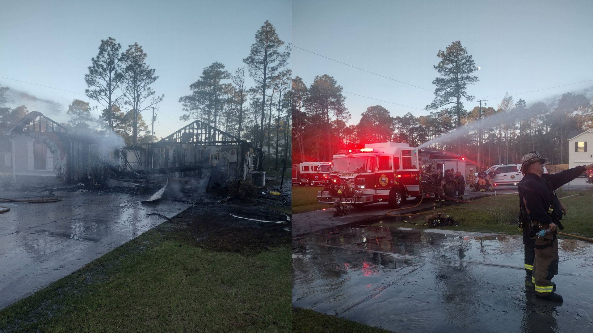 Early morning fire destroys Boiling Spring Lakes home