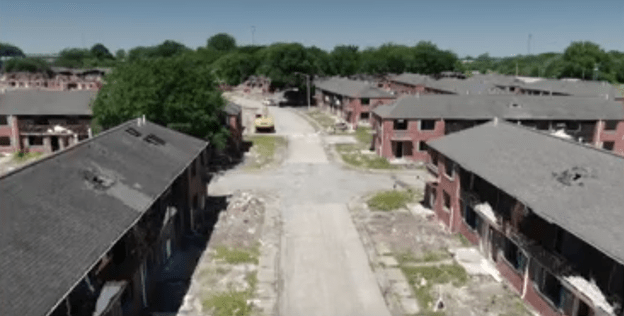 Demolition crews take down Swanson Homes public housing community