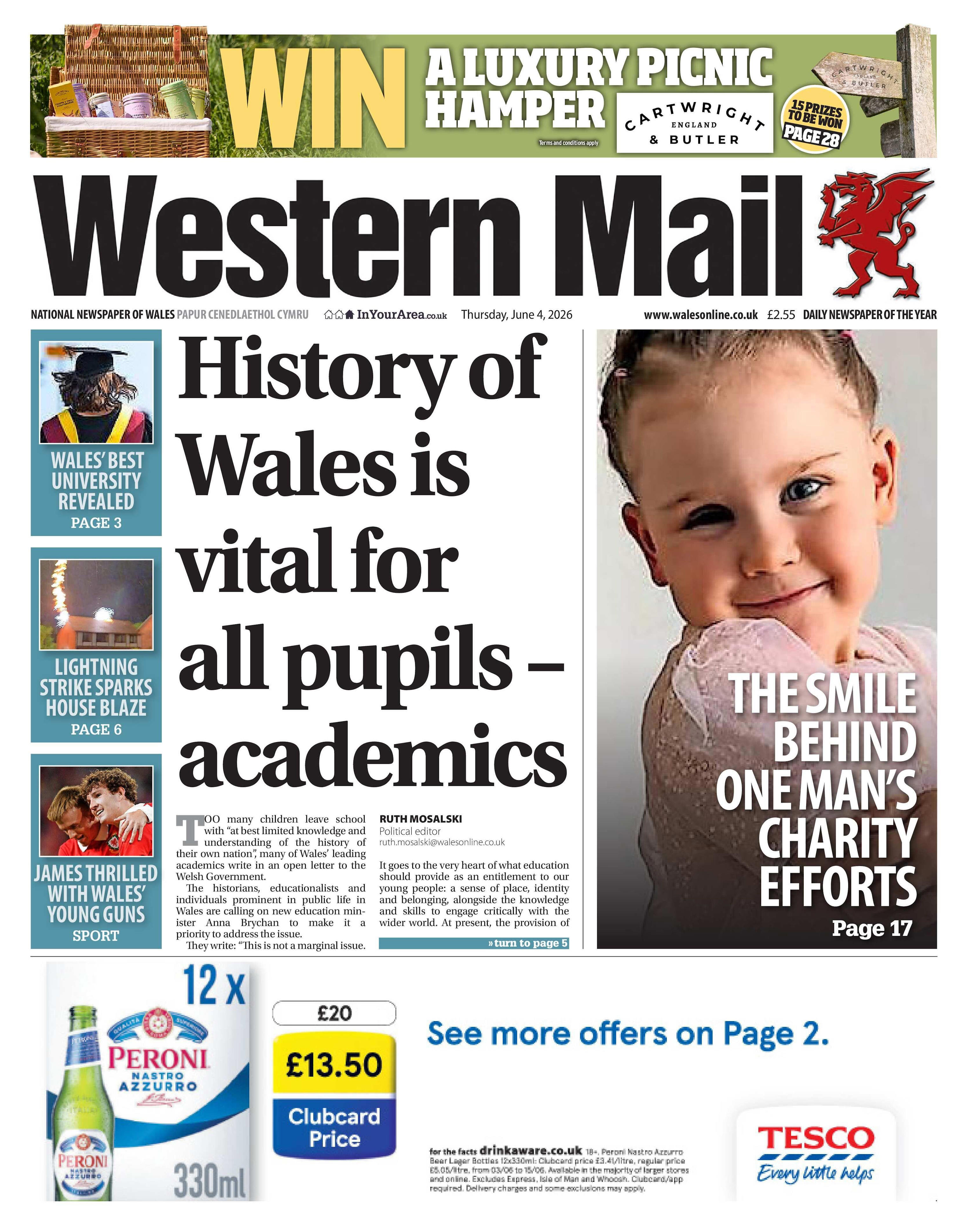 Wales' papers: McDonald's cockroach infestation and rugby player ...