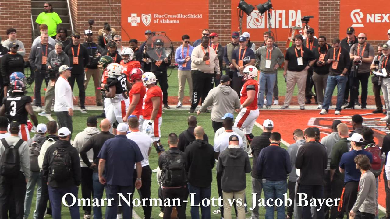 Reese's Senior Bowl Day OL/DL 1v1s Day 1 American 2025
