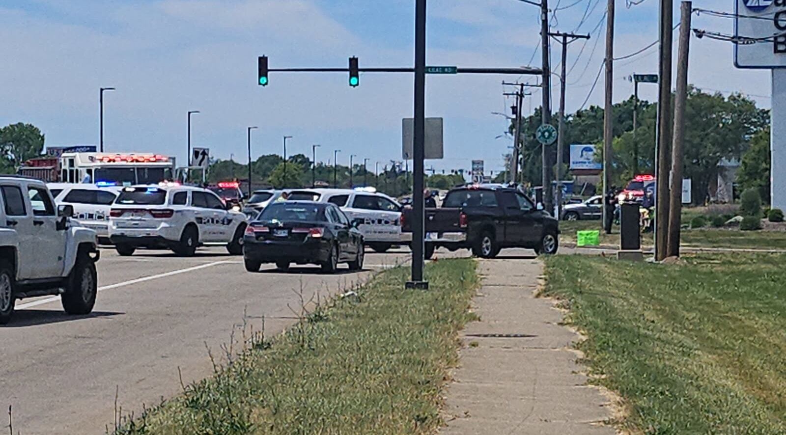 South Bend intersection blocked after two-vehicle crash