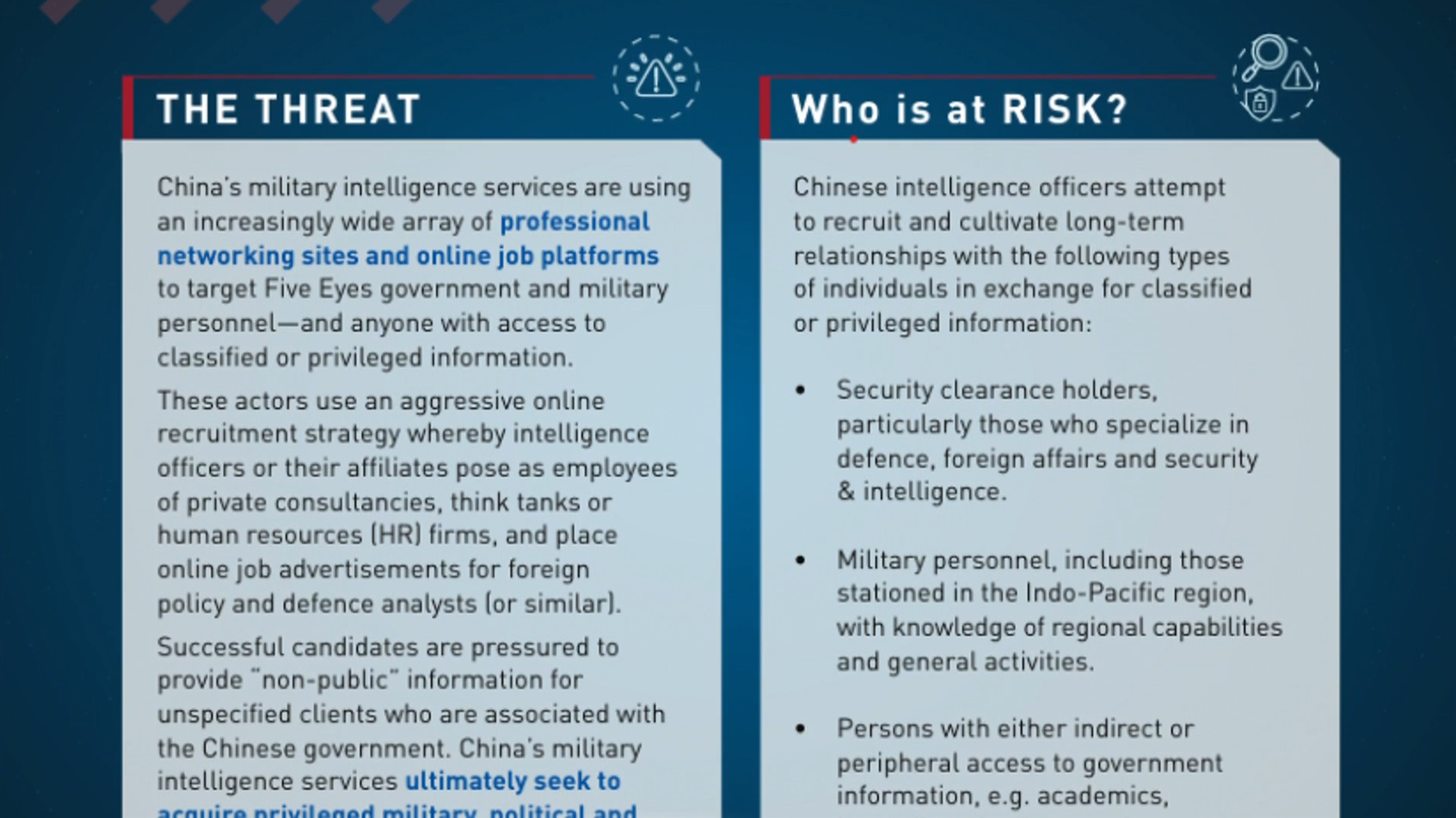 Chinese spies targeting 'useful people' on networking sites ...