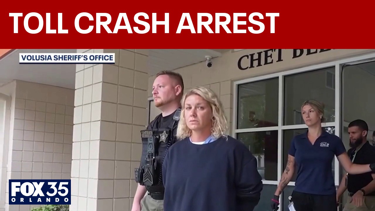 Woman charged in deadly Daytona Beach Shores toll booth crash